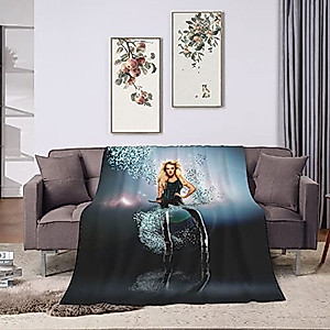 AzudyaPle Flannel Blanket Carrie Singer Underwood Throw Blanket Air Conditioning Blanket for All Season Living Room Bedroom 80"x60"