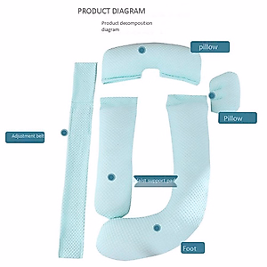 Whole Body Sleep Support Pillow - Neck and Back Pain, The Best Orthopedic Pillow to Restore Support - Green