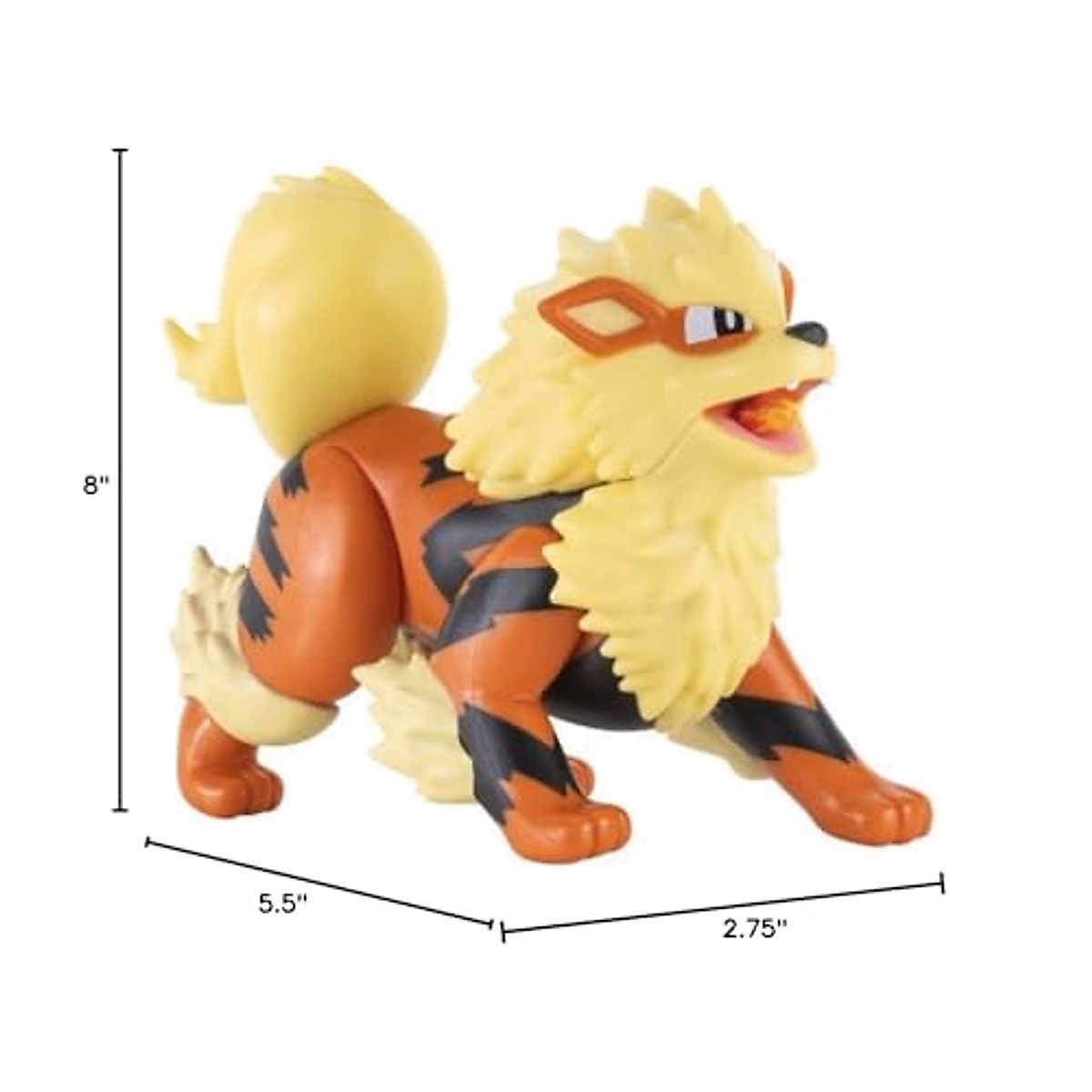 Pokemon 4.5" Arcanine Battle Feature Figure