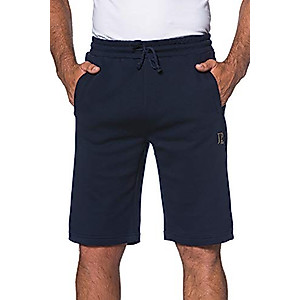 JP 1880 Menswear Big & Tall Plus Size L-8XL JP Logo Comfy Sweat Shorts Navy Blue XXXXXXX-Large 702636 70