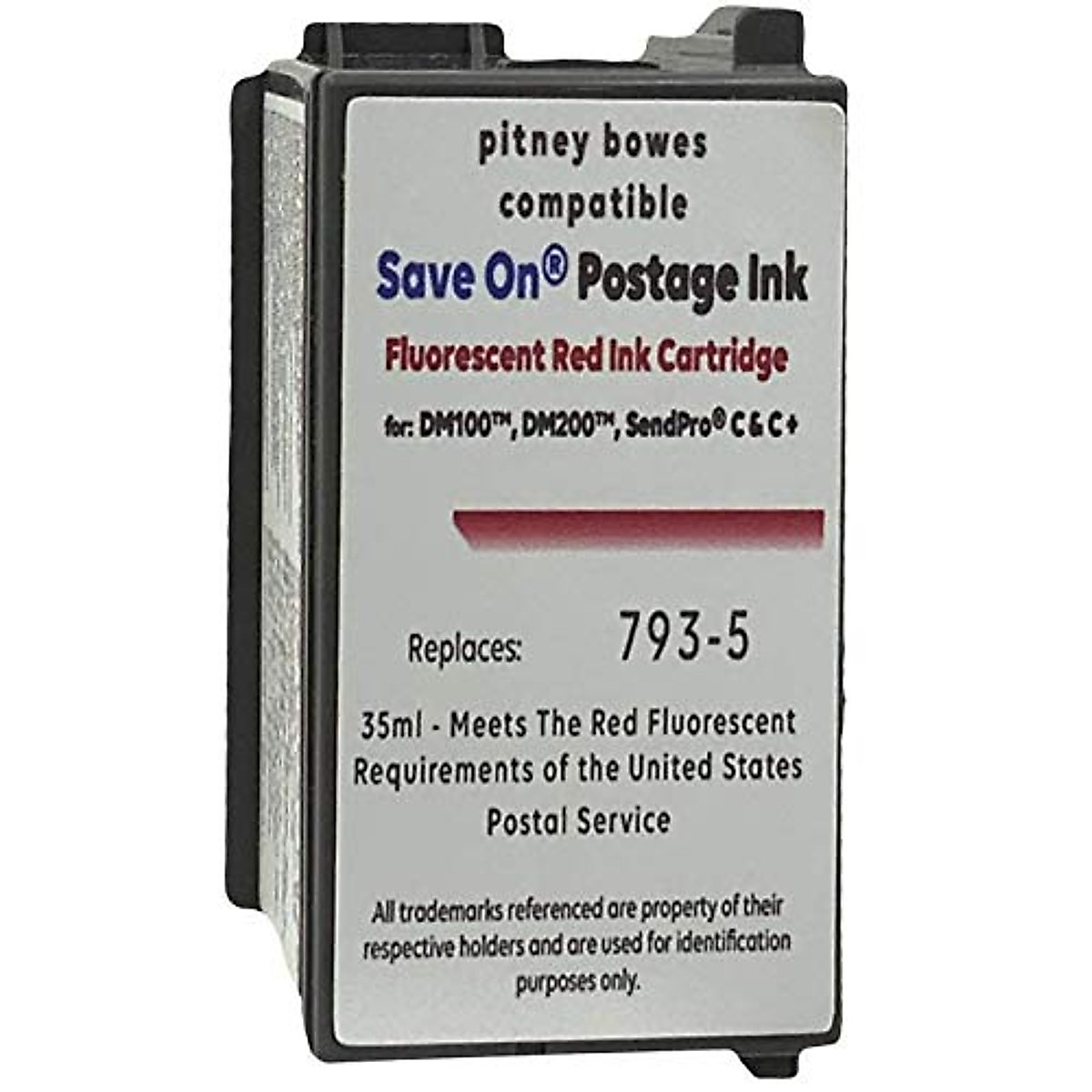 Save On Postage Ink Compatible PB 793-5 Postage Meter Ink - Compatible with SendPro C, & SendPro+ and DM Series Mailing System (35 ML)