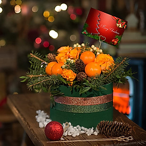 30 Pcs Metal Wire Floral Place Card Holder Pick 12 Inch Gold Photo Clip Card Heart Shape Table Memo Cake Topper for Wedding Birthday Baby Shower Party Favor