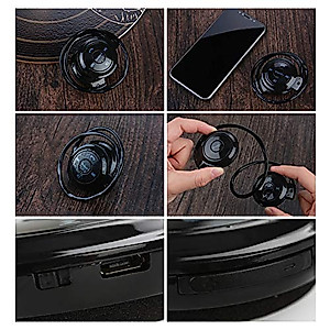 Heave Bluetooth Headphones,Wireless Sport Earphones Sweatproof Hands Free Calling Stereo Headsets Support TF Card,Lightweight and Portable Black