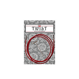 CHIAOGOO Twist Small Lace Interchangeable Cables, 37-Inch, Red