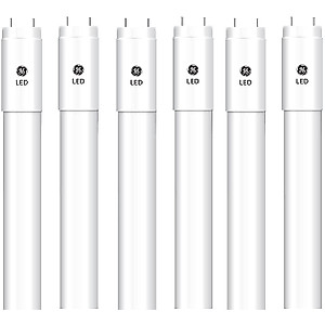 (6 Tubes) GE 34477 LED Tube Fluorescent Replacement for T8, Type B Ballast Bypass, 36 inch, 4000K Cool White