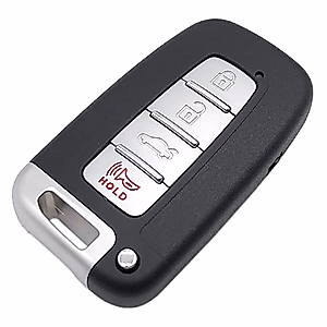 Horande Keyless Entry Replacement Key Fob Case Shell fits for Hyundai Sonata Elantra Genesis Sedan Veloster Key Fob Shell for Kia Optima Remote Control Key Fob Cover 4 Buttons