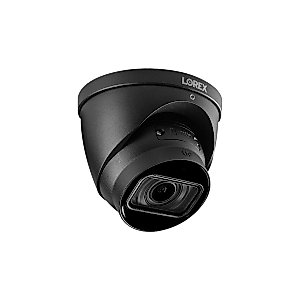 Lorex LNE9282BW-4PK 4K (8MP) Black Nocturnal Motorized Varifocal Smart IP Dome Security Camera, with Listen in Audio, Compatible with N881B, N882B and NR900X NVRs