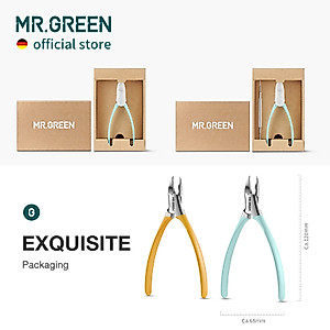 MR.GREEN Toenail Clippers Stainless Steel Ingrown Nail Cutter Thick and Hard Nails Pedicure Manicure Tools (Green)