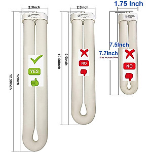 Konideke BF-150 Replacement Bulb,12 Inch 40W BK-80D, Stinger/Dejay U/V40, U Shape 365nm BL Lamp Tube,12 inch Length 2 Count