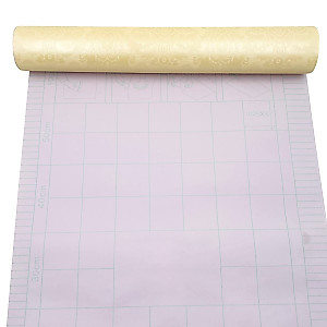 SimpleLife4U Peel & Stick Shelf Liner Waterproof Drawer Paper 17.7 Inch by 9.8 Feet, Beige Damask