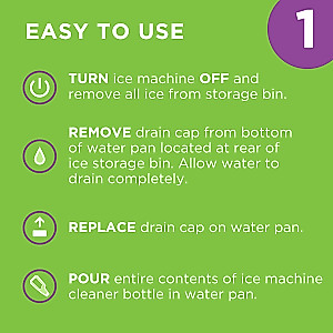 Affresh Ice Machine Cleaner, Helps Remove Hard Water and Mineral Buildup for Great-Tasting Ice