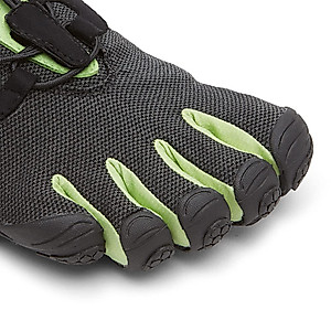 Vibram Women's FiveFingers V-Run Retro, Black/Green/Black, 40 EU / 8.5-9 US