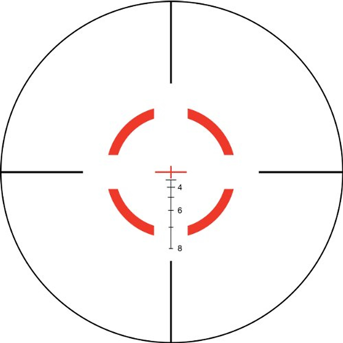 Trijicon VCOG 1-6x24 Riflescope Red Segmented Circle/Crosshair .223/55 Grain Ballistic Reticle with Thumb Screw Mount