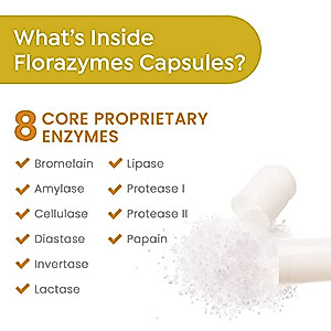 Premium Digestive Enzymes Digestion for Women & Men Pancreatic Enzymes & Proteolytic Enzymes – Proprietary Blend w/Eight Core Enzymes Including Papaya Enzymes, Bromelain & Lactase