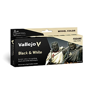 Vallejo Black and White Color Set