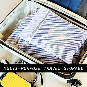 2 Pack Mesh Laundry Bag-2 XXL Oversize Delicates Laundry Bag-Extra Large Durable Laundry Wash Bag with New Honeycomb Mesh-Big Clothes,Household,Bed Sheet,Stuffed Toys,Lingerie Net Bags for Laundry