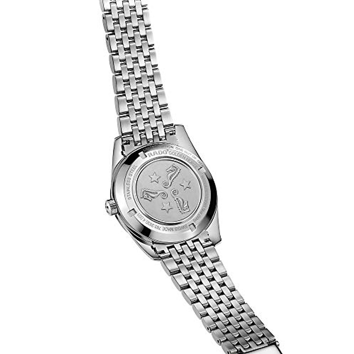 Rado Golden Horse Swiss Automatic Watch with Stainless Steel Strap, Silver, 21 (Model: R33930313), Green