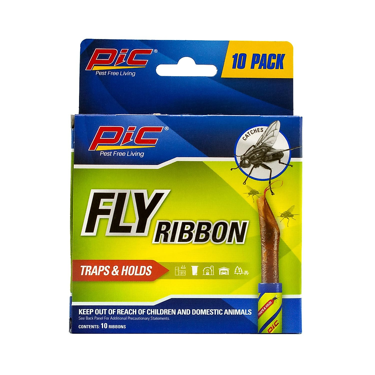 PIC FR10B Sticky Fly Ribbons, 20 Count