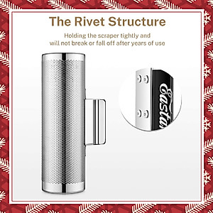 Eastar Stainless Steel Guiro Instruments Latin Percussion Instrument Shaker Musical Instruments 4" x 12" Metal Guiro with Scraper