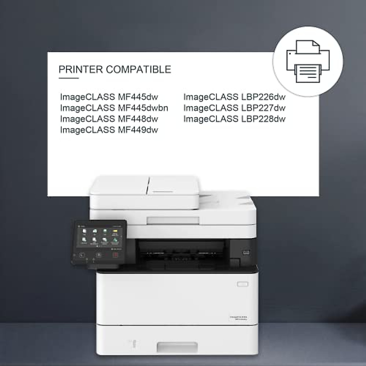 DRAWN Compatible 057 CRG-057 High Yield Toner Replacement for Canon ImageCLASS MF445dw MF449dw LBP226dw LBP227dw Printer, 057 Black 2-Pack