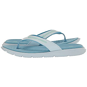 Under Armour Girls' Ignite Marbella Flip Flop, (400) Halogen Blue/Tonic/Green Breeze, 11K, US