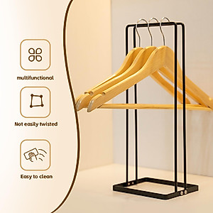 Hanger Organizer Stacker, Hanger Storage Organizer for Closet Laundry Room, Carbon Steel Black Clothes Hanger Storage Rack for Adult or Child