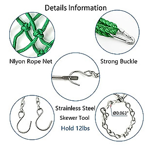 4PCS Chicken Coop Toys-Chicken Xylophone Toy Chicken Veggies Fruit Skewers Lettuce String Bag Hanger Chicken Treats Holder for Hens Roosters Chicks