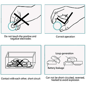 Cotchear 10pcs AG1 Battery LR621 364 Watch Battery 1.55V 364 SR621SW LR621 621 LR60 CX60 Alkaline Button Cell Batteries for Watch Toys Remote