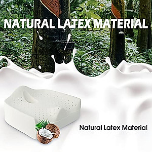 Windsleeping Chair Pads, Latex Non-Slip Seat Cushion for Office Chairs Car Soft Support for Sciatica, Back, Coccyx and Tailbone Pain Relief