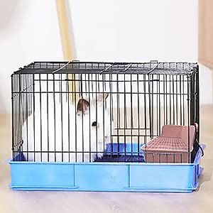 MUYG 11Pcs Rabbit Litter Box Toilet,Bunny Corner Litter Bedding Plastic Square Grate Guinea Pig Bunny Ferret Hamster Hedgehog, Potty Trainer Bedding Box for Guinea Pig Ferret Hamster Hedgehog (Pink)