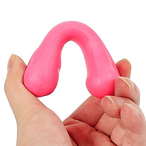 CShopping Pack of 3 Durable Dog Chew Toys， Bone Shape Dog Dental Toy，Rubber Bone Chew Textured Toys Perfect for Training & Keeping Pets Fit