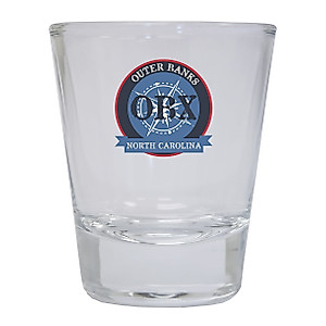 NC Outer Banks Round Shot Glass