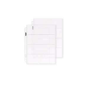 BCW Heavy Duty 4-Pocket File Folder, Clear, 20 Pages, 2 5/8 x 6 1/8