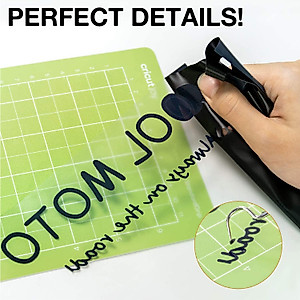 HTVRONT HTV Vinyl Rolls Heat Transfer Vinyl - 12" x 8ft Black HTV Vinyl for Shirts, Iron on Vinyl for All Cutting Machine - Easy to Cut & Weed for Heat Vinyl Design (Black)