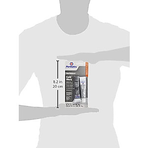 Permatex 14600 Cold Weld Bonding Compound, Two 1 oz. Tubes , Black