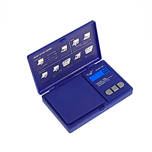 MX 700 Special Edition Precision Gram Scale 700g* 0.1g for Jewelry/Food/Medicine Affordable and Stylish Pocket Scale, Slim Design, Royal Blue- Paisley