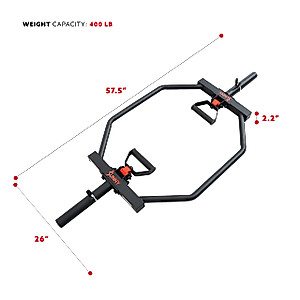 Sunny Health & Fitness Olympic Hex Barbell Trap Bar - OB-TRAP