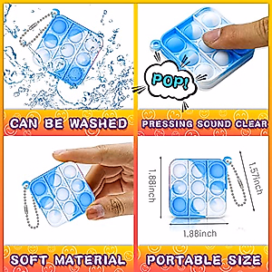 180 PCS Easter Egg Fillers,Mini Pop Keychain Party Favors for Kids, Fidget Toy Pack Bulk,Silicone Squeeze Pop Bubble Fidget Stress Relief,Birthday Party Favors,Prizes for Girl Boy Adult