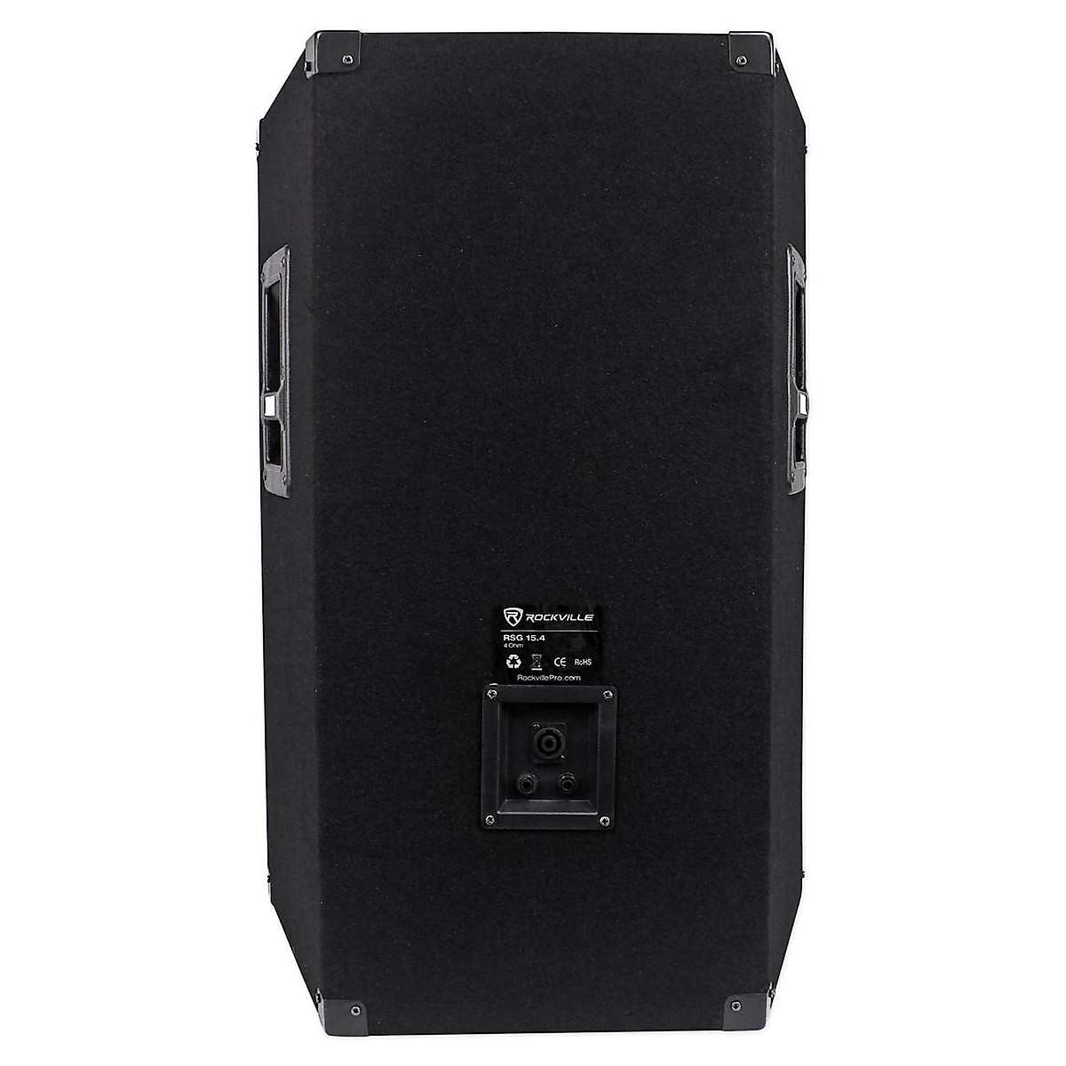 Rockville RSG15.4 15" 3-Way 1500 Watt 4-Ohm Passive DJ/Pro Audio PA Speaker, Black