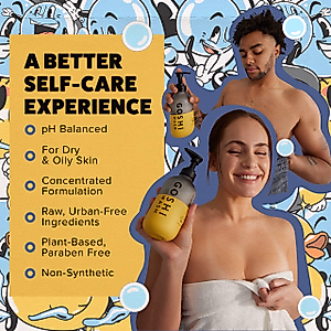 GOSHI Super Vitamin Body Wash 16 oz - pH-Balanced Moisturizing Body Wash for Men and Women - For All Skin Types