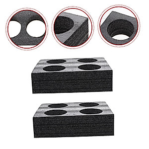 ULTECHNOVO 2 Pcs Cup Holder Tray Coffee Cup Display Holder Fridge Egg Holder Cup Holders for Drinks Drink Carrier for Takeout Packing Tray Cup Tray Disposable Pearl Cotton Bracket