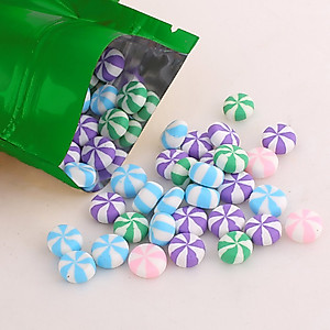 QQ Studio Pack of 100 Matte/Glossy Color Stand-Up Mylar Foil Resealable Zipper Pouches (5.5" x 7.8", Matte Green)