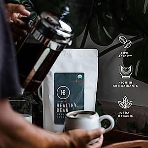 Healthy Bean Coffee Thrive Morning Roast - Low Acid Coffee | Ground, Organic | - 11oz.