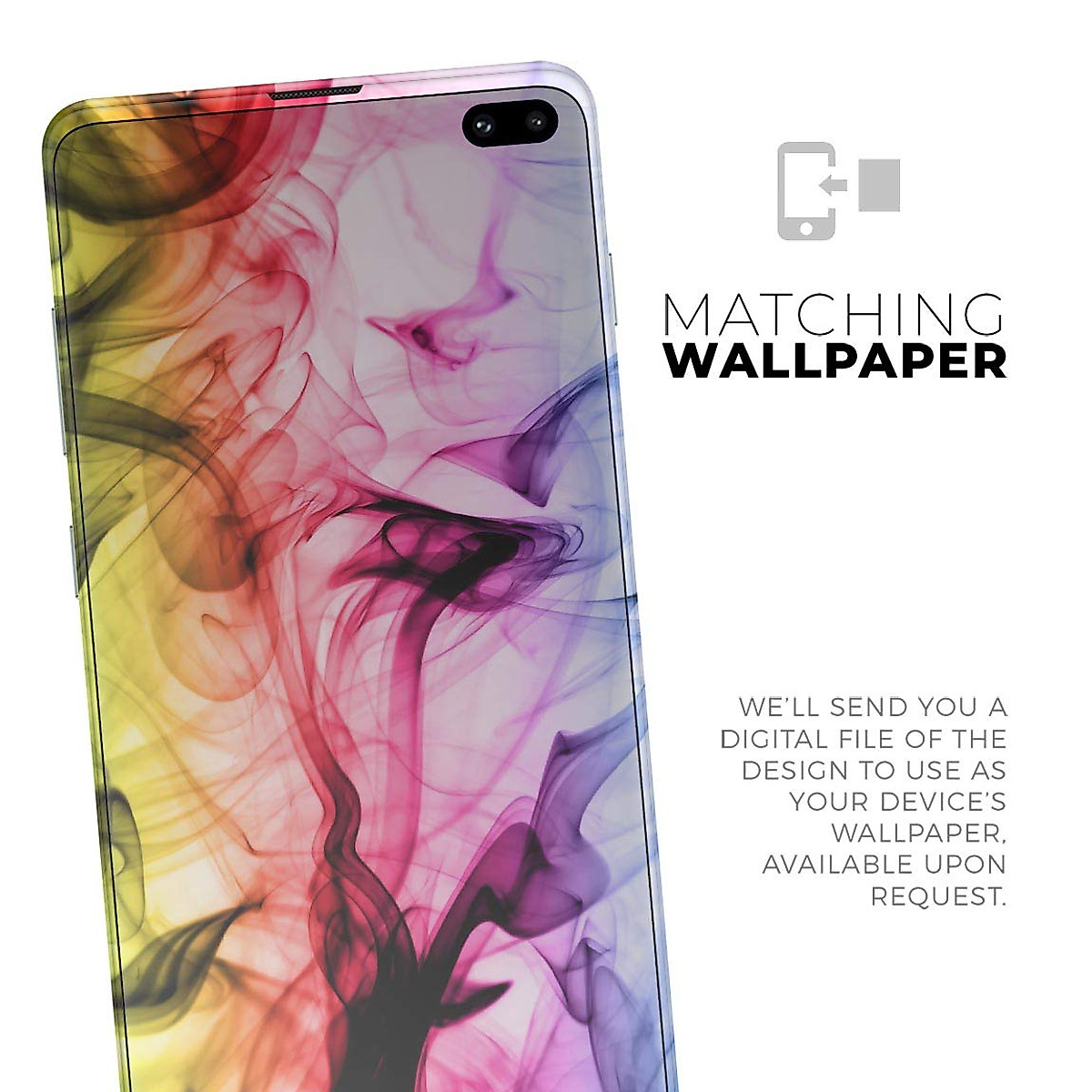 DesignSkinz Neon Glowing Fumes Protective Vinyl Decal Wrap Skin Cover Compatible with The Samsung Galaxy S20 (Screen Trim & Back Glass Skin)