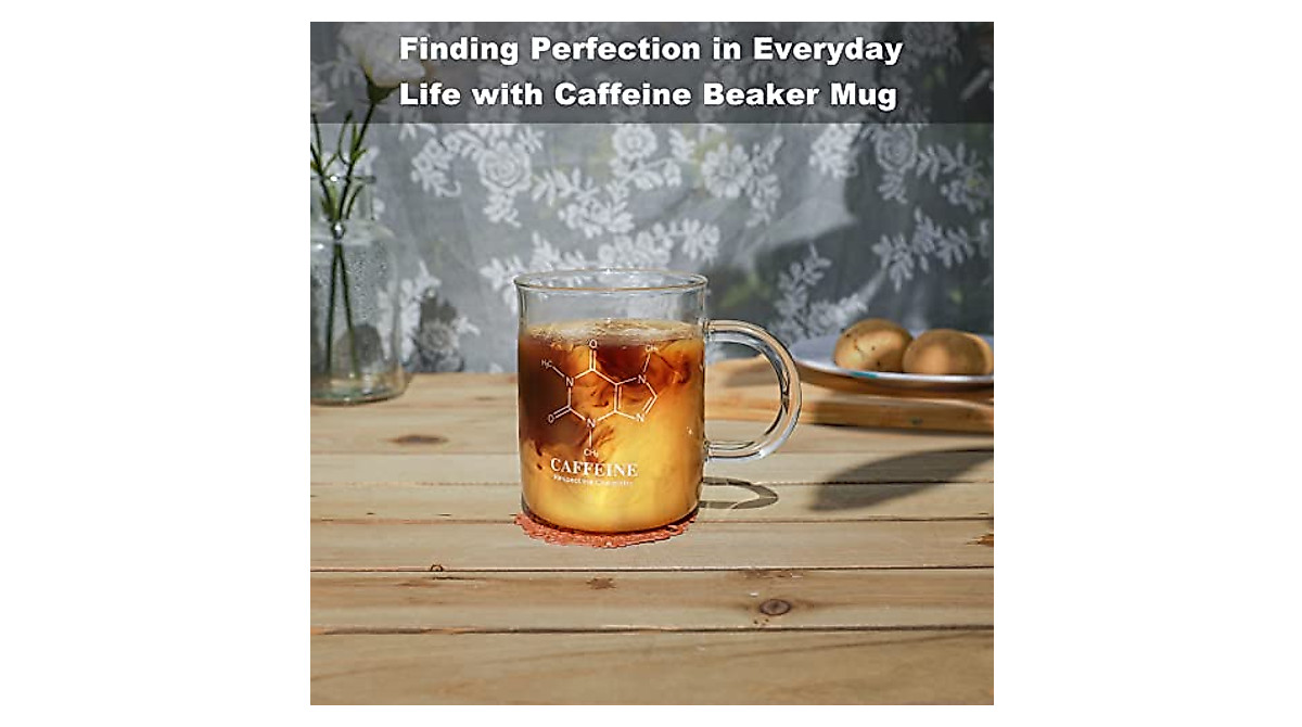 Caffeine Beaker Mug - Perfect Science Gift 16 oz