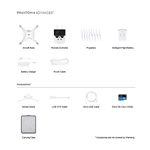 DJI Phantom 4 Advanced+ (Plus) Drone Quadcopter 4K Camera Built-in LCD on Remote (Renewed)