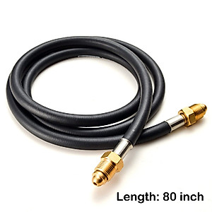 H&J Argon CO2 Regulator Gauges CGA580 with 80'' Hose Fits Lincoln Miller Mig Tig Welder