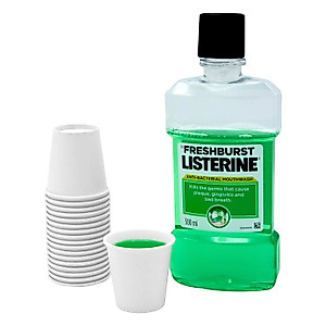 GUSTO [3 oz. - 300 Count White Paper Cups, Small Disposable Bathroom, Espresso, Mouthwash Cups (Formerly Comfy Package)