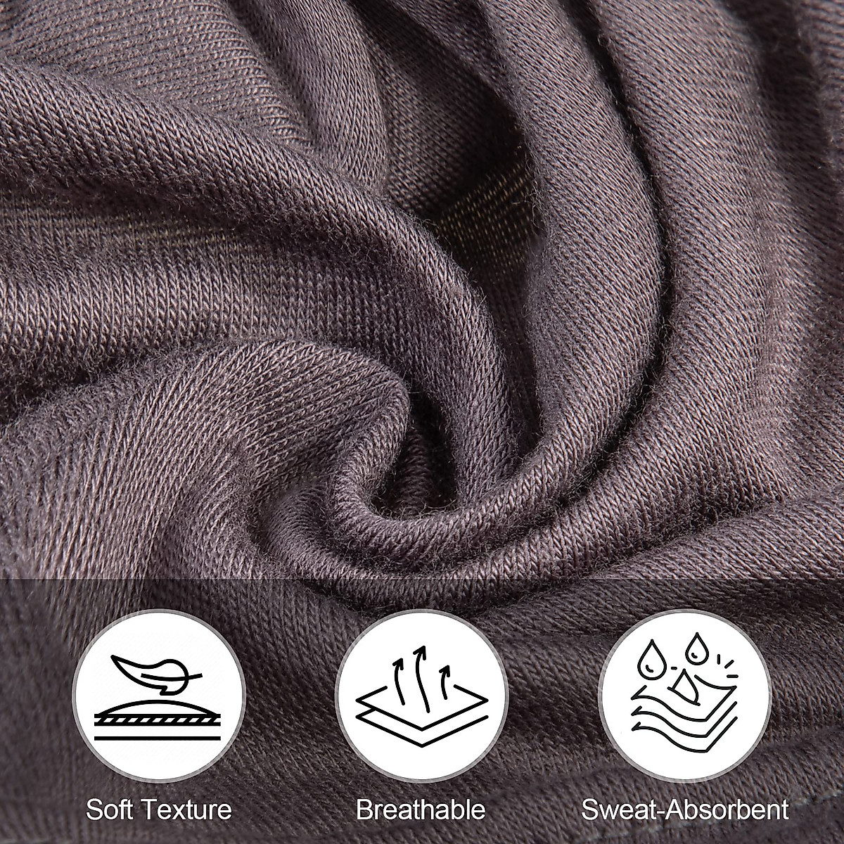 PHOGARY 4 Pcs Women Hijab Undercap, Islamic Muslim Under Hijab Cap Inner Under Scarf Hat Hijab Cap with Tie Back Closure Solid Color Underscarf Hijab for Women Turban Head Wraps Chemo Sleep Cap