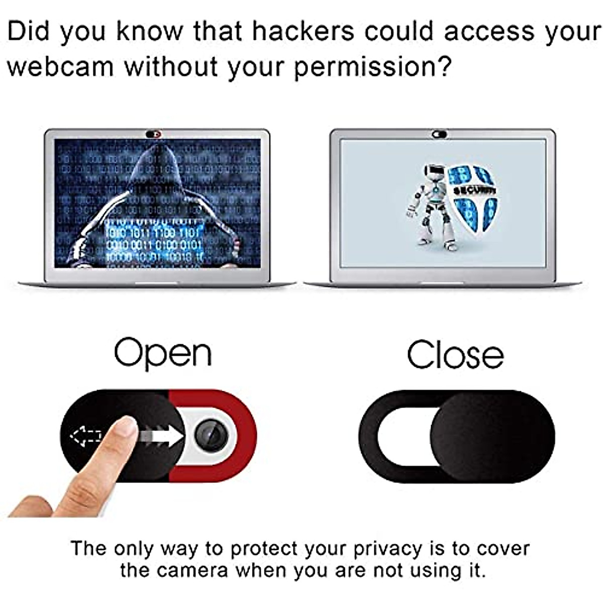 Caczmarek Laptop Lens Cover Ultra-Thin Computer Camera Lens Blocking Protection Sticker Protection Security Digital Slider